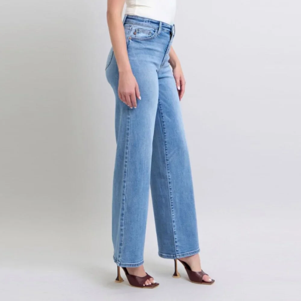 Judy Blue | Jeans | Judy Blue Vintage Wash Retro Wide Leg Jeans | Poshmark